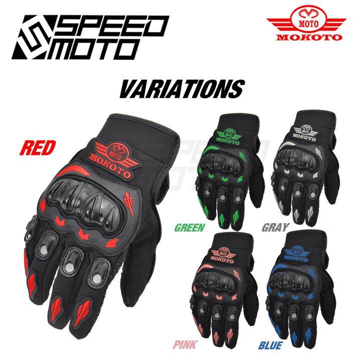 MOKOTO MOTORCYCLE RIDING FULL GLOVES V1 SMART TIP AND ANTI SLIP WITH ...