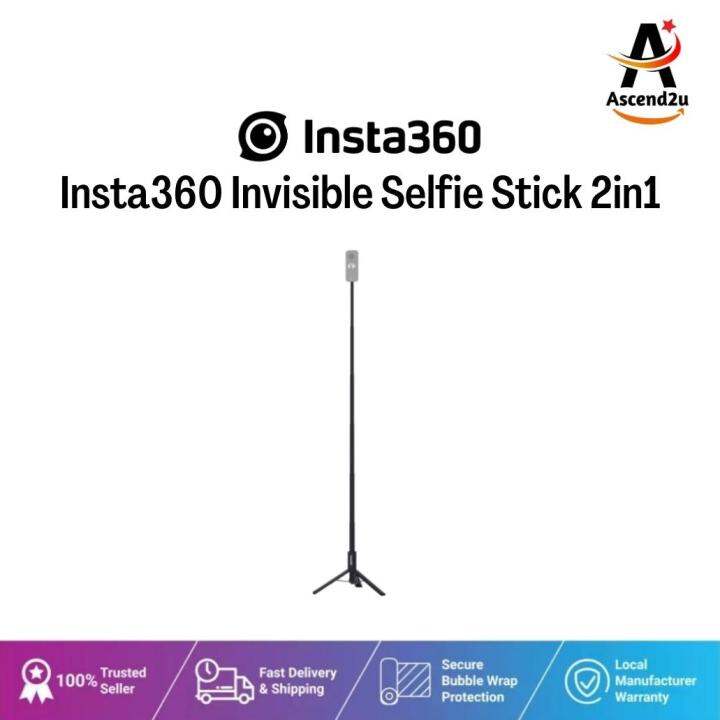 [INSTA360] - Insta360 Invisible Selfie Stick 2in1 | Use as an invisible ...
