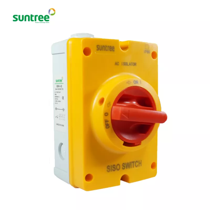 SUNTREE AC Isolator 415V AC 32A 63A IP66 Rating Solar Waterproof Isolator Switch | Lazada PH