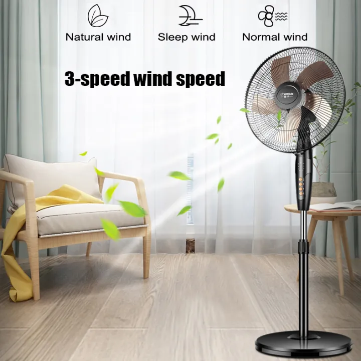 16-inches Electric Fan 3-Speed Levels 3-Wind Modes Oscillation Function ... 16-inches Electric Fan 3-Speed Levels 3-Wind Modes Oscillation Function ...