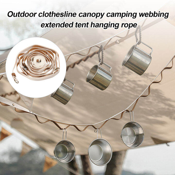 Outdoor Clothesline Canopy Camping Webbing Extension Tent Lanyard ...
