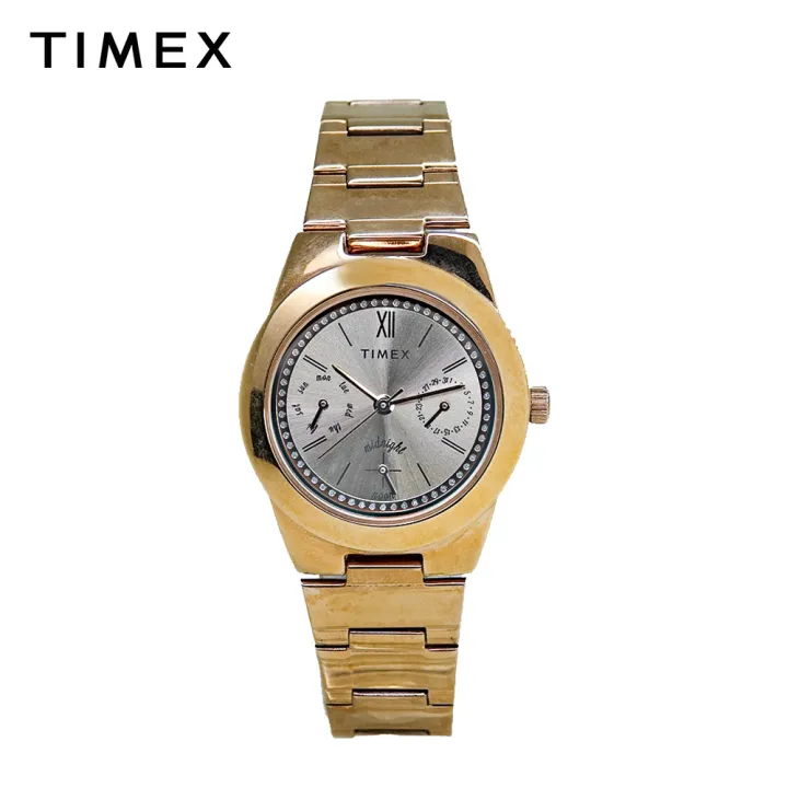 Timex J1 Series Rose Gold Stainless Steel Analog Quartz Watch For Women ...