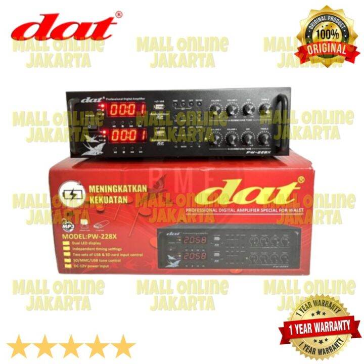 Ampli walet DAT pw228 amplifier pw 228x 2 player ori 4 channel pw228x | Lazada Indonesia