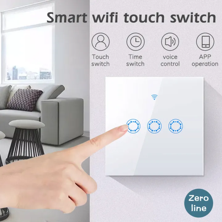 Smart WiFi Touch Switch WiFi wireless remote control timing touch ...