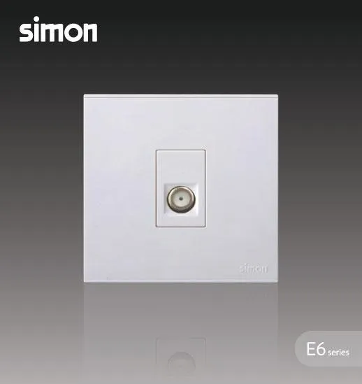 Simon E6 Series 1 Gang Astro Outlet - White Color | Lazada