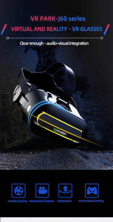 VRPARK眼镜一体机跨境VR无线高清电影智能头戴BOX VR眼镜 | Lazada.co.th