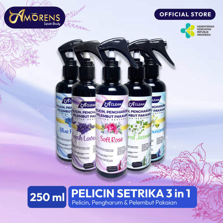 Pelicin Setrika Pakaian 3 in 1 Botol Spray / Pengharum dan Pelembut ...