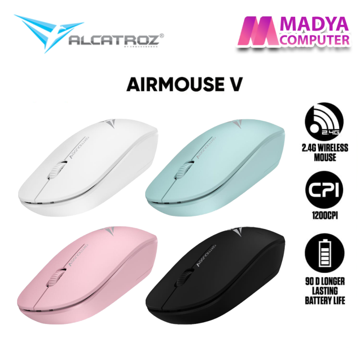 Mouse Wireless Alcatroz Airmouse V - Wireless Mouse USB | Lazada Indonesia