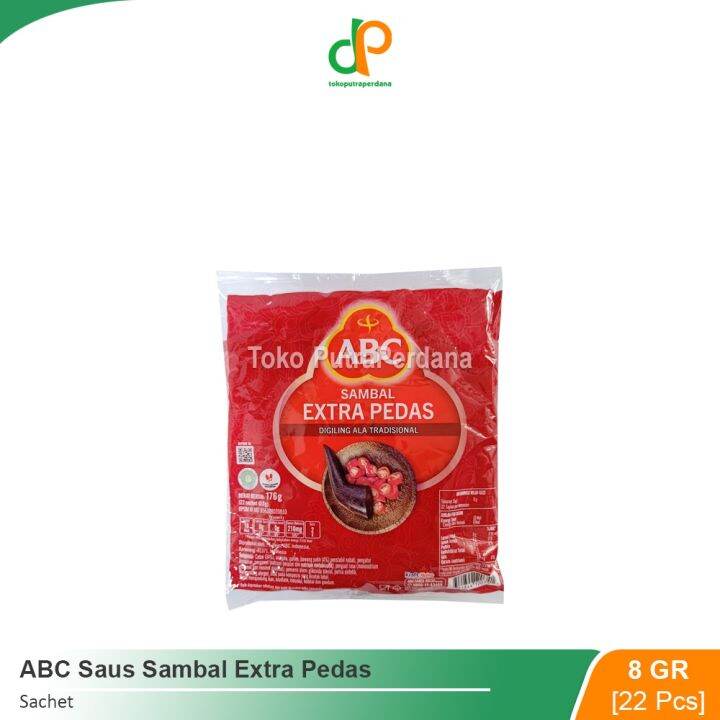 ABC Saus Sambal Extra Pedas Sachet 8gr (22 Pcs) | Lazada Indonesia