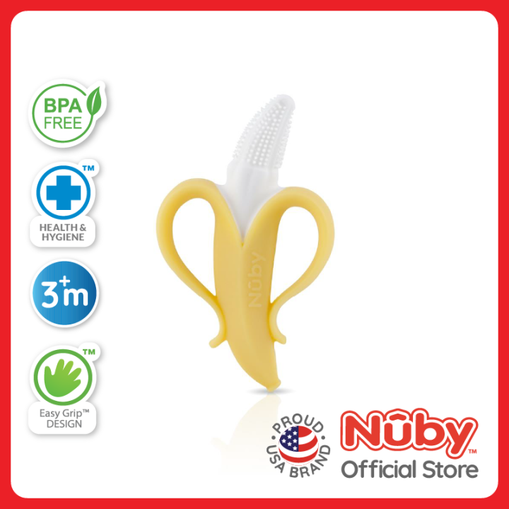 Nuby Banana Toothbrush with 360 Degree Bristles - NB782 | Lazada