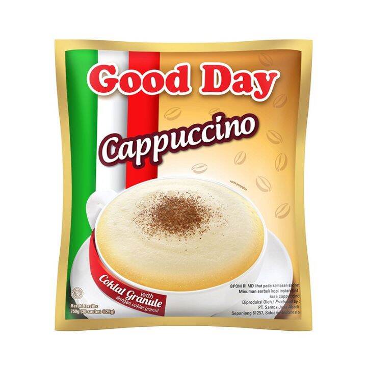 Good Day Cappuccino with Cocoa Granule Instant Coffee 30 sachets x 25g ...