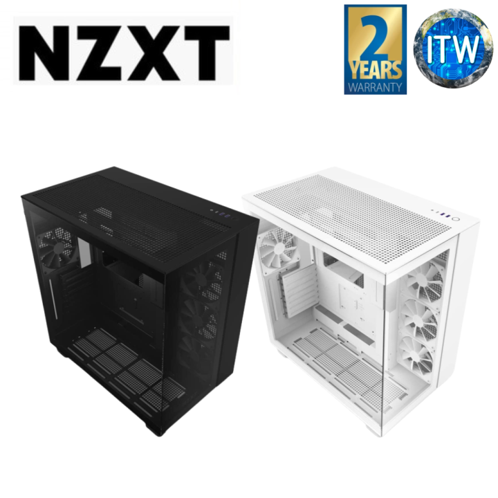 NZXT H9 Flow Dual-Chamber Mid-Tower Airflow PC Case | Lazada PH
