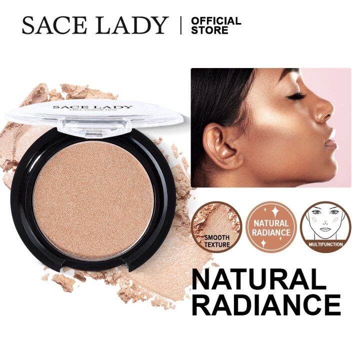 SACE LADY 6 Colors Highlighter Bronzer Shading Long Lasting Natural ...