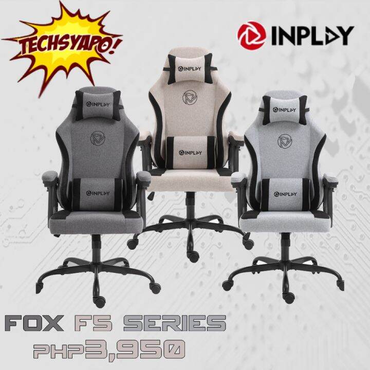 INPLAY FOX 5 SERIES FABRIC GAMING CHAIR | Lazada PH