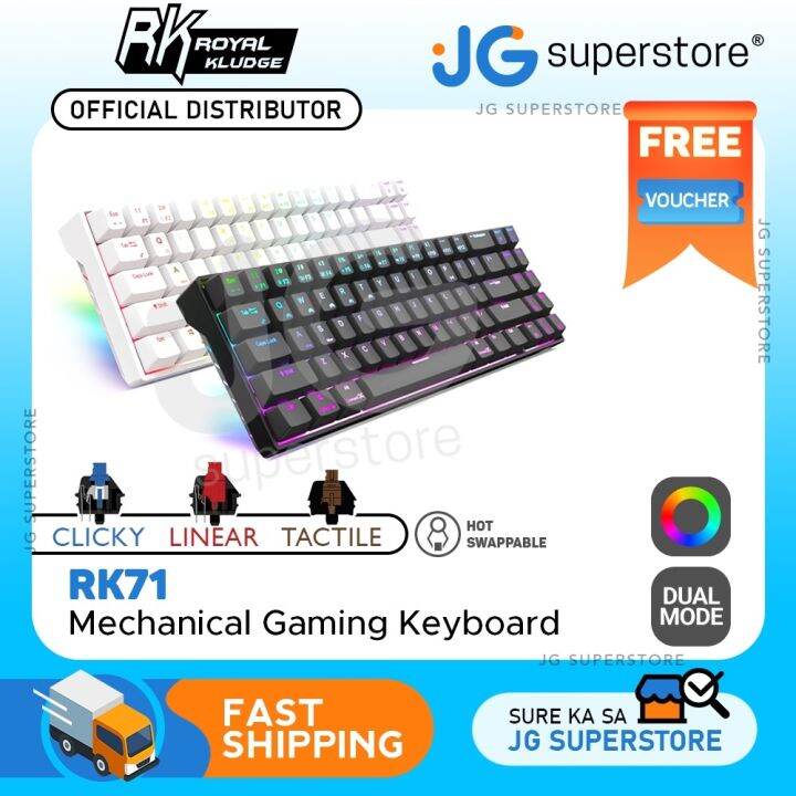 Kludge RK71 RGB 71 Keys Dual-Mode 70 Mechanical Keyboard | Lazada PH