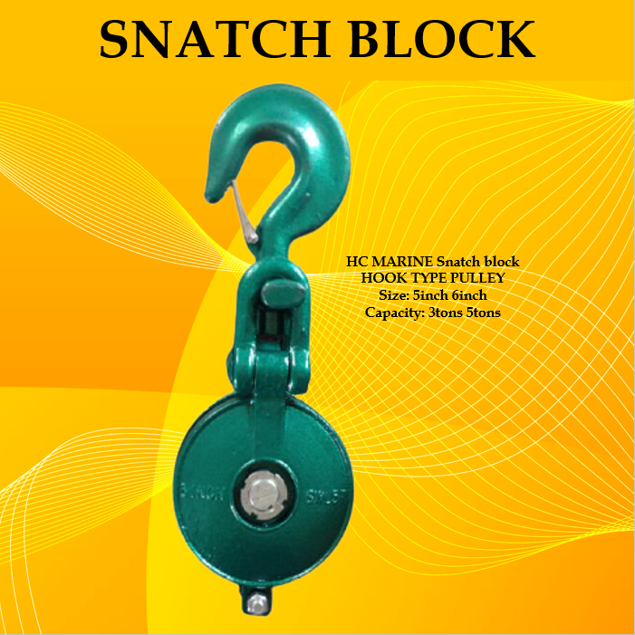 Golden Tool Hook Pulley Heavy Duty Single Sheave Wire Rope Lifting ...