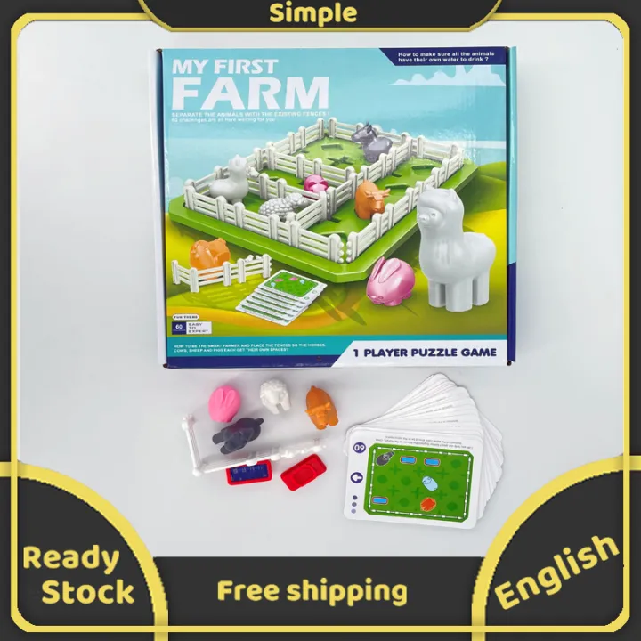 Smart Games Farmer Board Game STEM Focused Cognitive Skill-Building ...