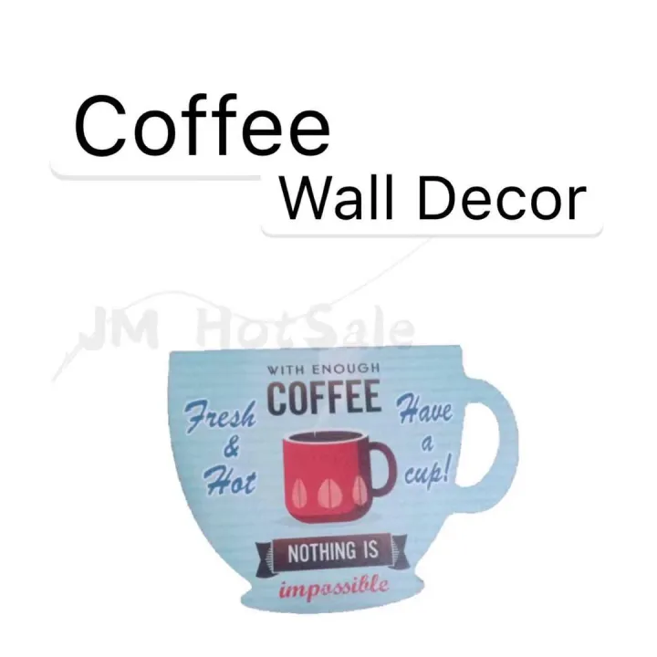 Fashion Wooden Coffee Cup Style Wall Decor (23.5x18cm) | Lazada PH