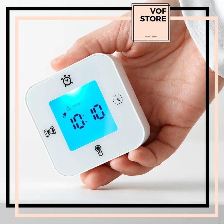 IKEA ALARM CLOCK KLOCKIS CLOCK THERMOMETER ALARM TIMER WHITE COLOR IKEA CLOCK DIGITAL CLOCK ...