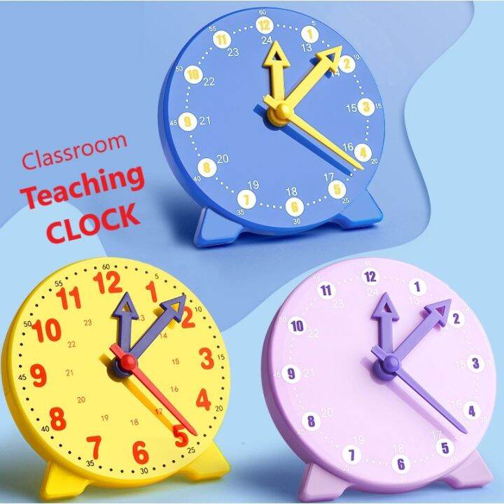 Teaching Clock Model Classroom Learning Time Kindergarten Nursery ...
