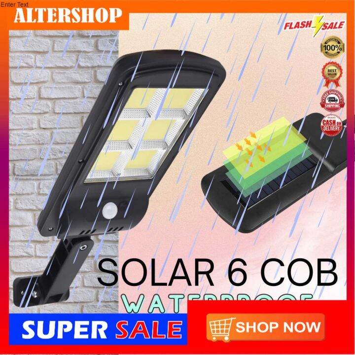 ♖Original Solar 6 Cob Outdoor Sensor Lights, Panlabas na Ilaw sa Gabi♨ ...