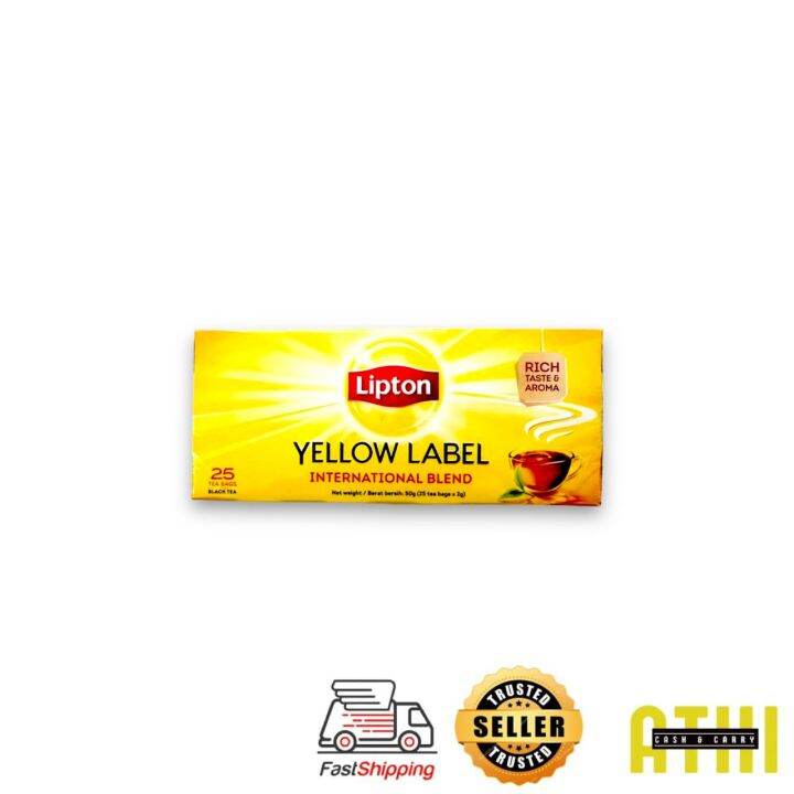 Lipton Yellow Label International Blend Teabags (25 Tea bags) | Lazada