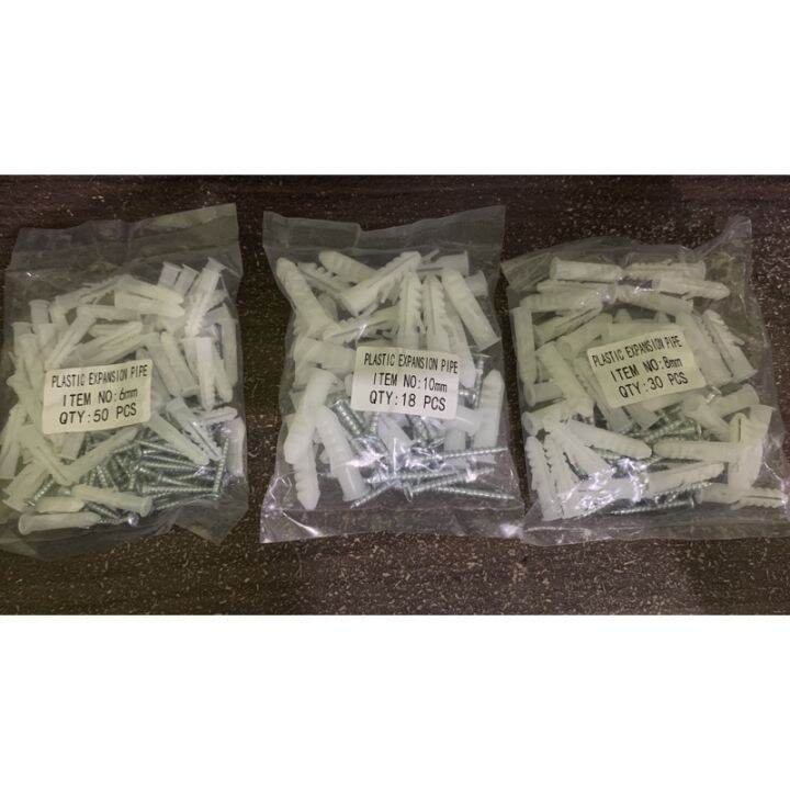 PER PACK Pvc tox w/ screw (WHITE) | Lazada PH