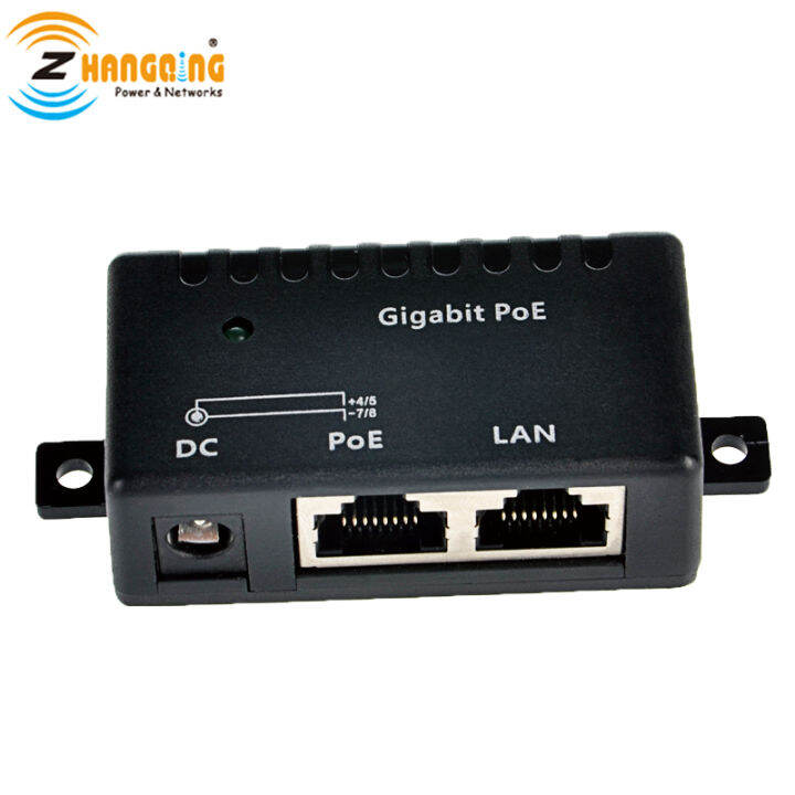 Surge Protection Single Port Gigabit PoE Injector with Lightning ...