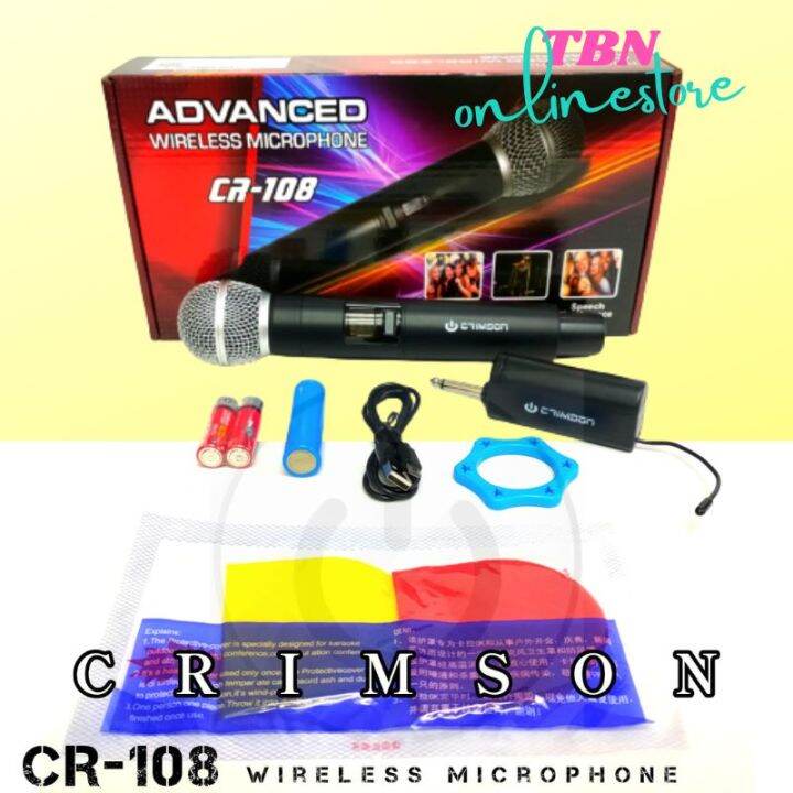 Mic Advanced Wireless Microphone CRIMSON CR108 ORIGINAL Mikrofon ...