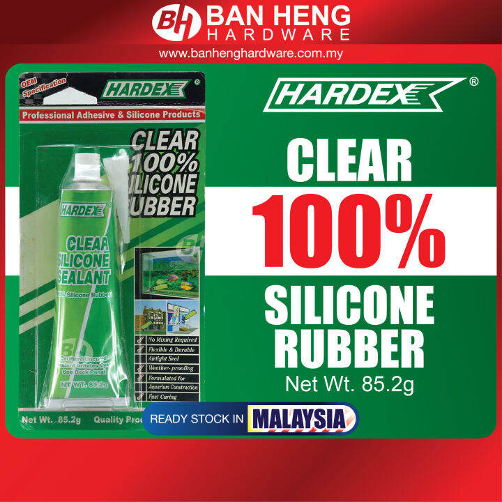 HARDEX RS850 CLEAR SILICONE SEALANT 100% RUBBER ADHESIVE GLUE | Lazada