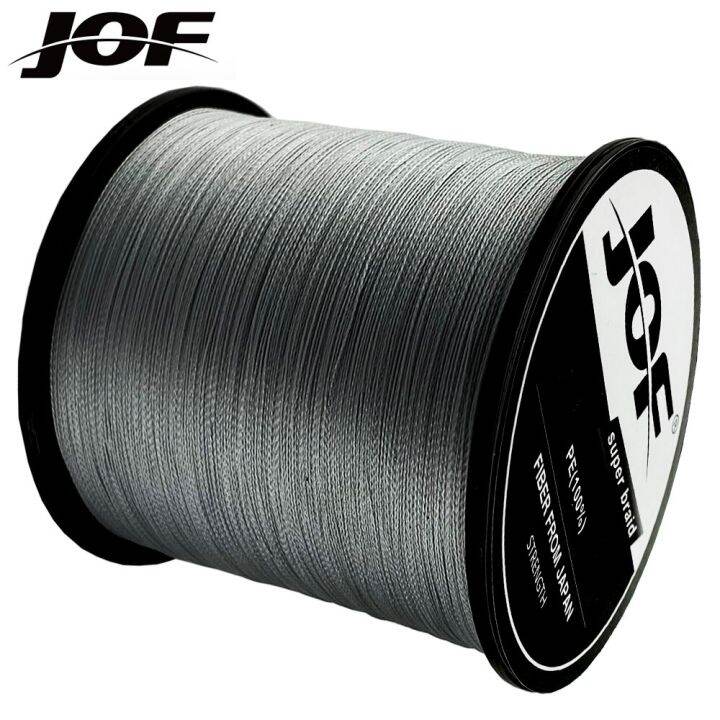 JOF 1000M 500M 300M 4 Strands สายตกปลาถัก Multifilament 100% PE ...