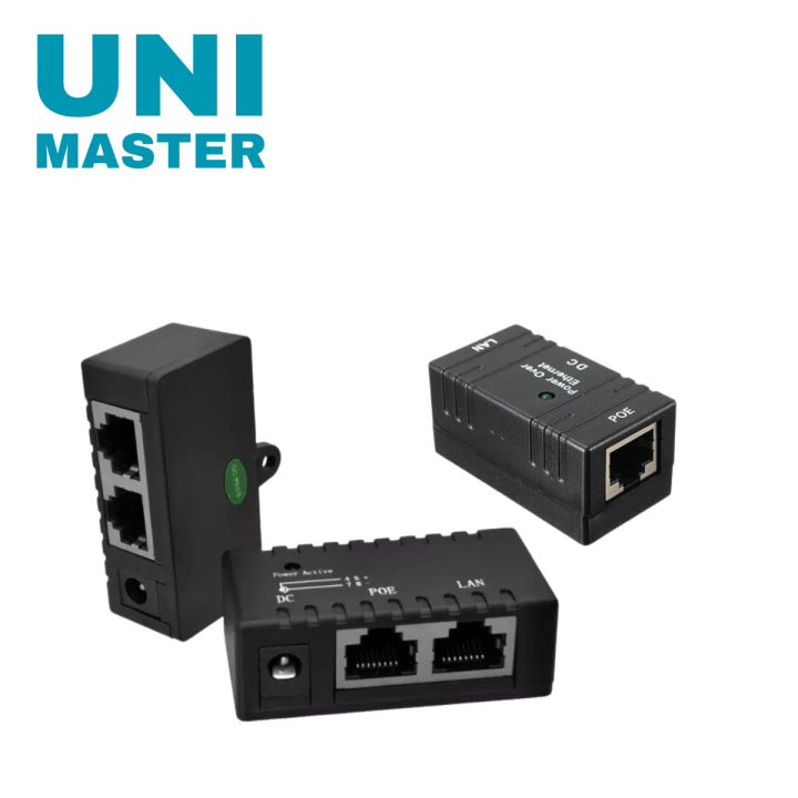 Uni Master | POE Injector | Poe Splitter for CCTV Power over enthernet ...