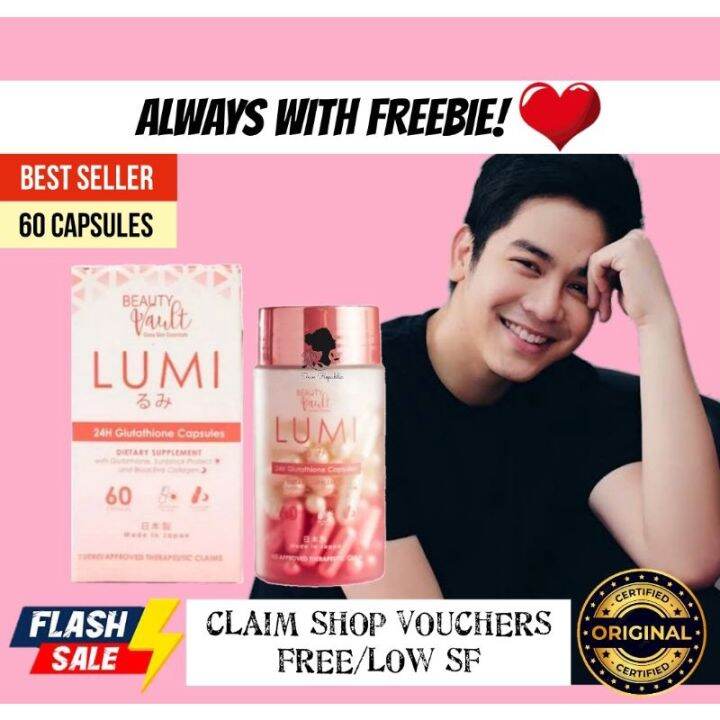 emotional ORIGINAL Lumi Lumina Glow 24H Glutathione Capsules (60capsules) | Lazada PH