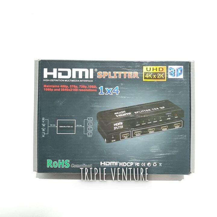 HDMI Splitter 4Kx2K 1x4 | Lazada PH