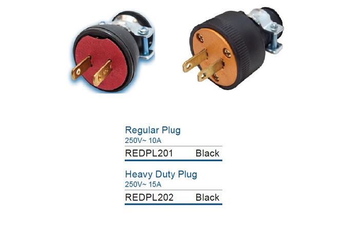 ROYU ELECTRICAL RUBBER PLUG REGULAR REDPL 201 10A 250V HEAVY DUTY REDPL ...