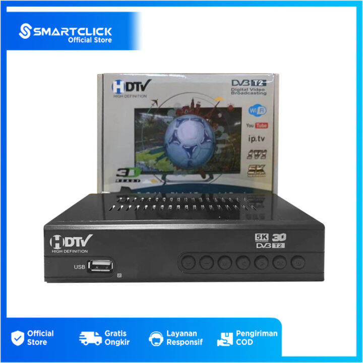 Set Top Box TV Analog ke Digital IPTV HDTV DVB T2 HD 5K Original New ...
