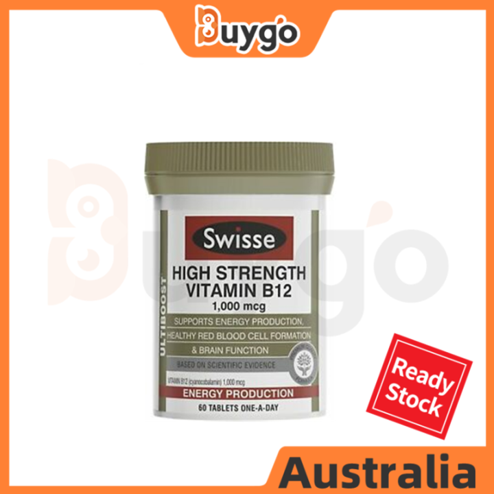 Swisse High Strength Vitamin B12 (60 Tablets) | Lazada