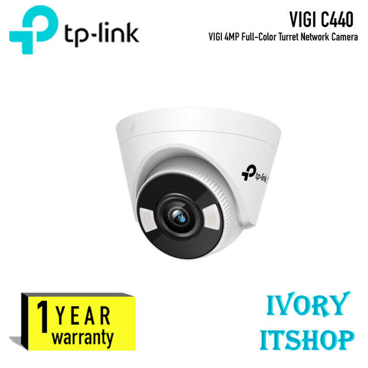 VIGI C440 VIGI 4MP Full-Color Turret Network Camera | Lazada.co.th