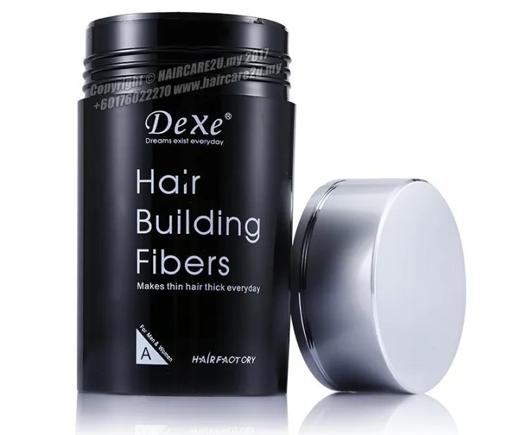 Dexe 100ml Herbal 22g Hair Building Fibers + 100ml Hair Locking Spray ...