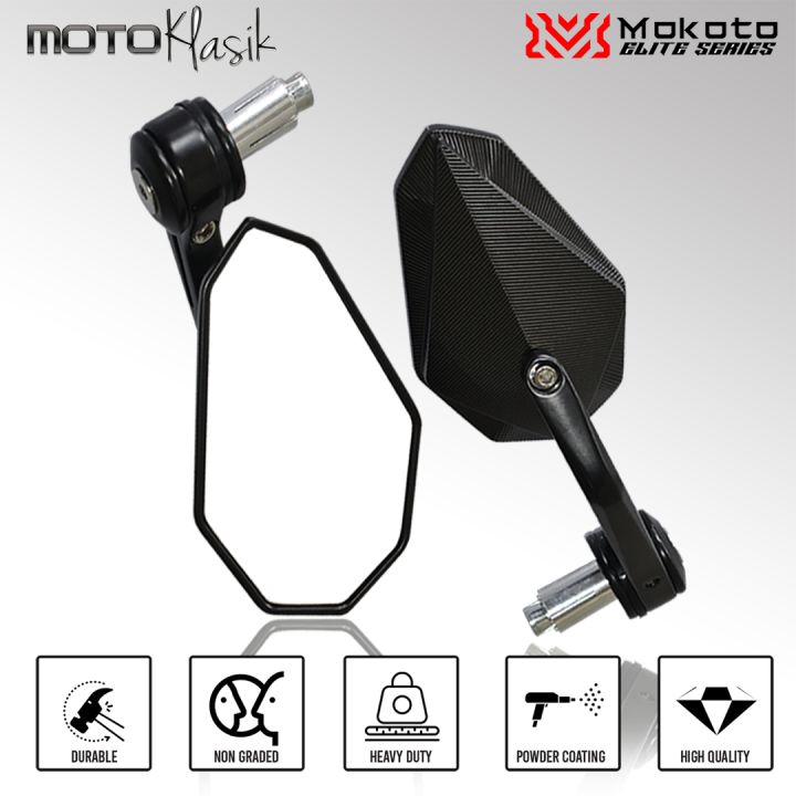 MOKOTO BAR END SIDE MIRROR FURIOUS ELITE SERIES SIDE MIRROR NON-GRADED ...