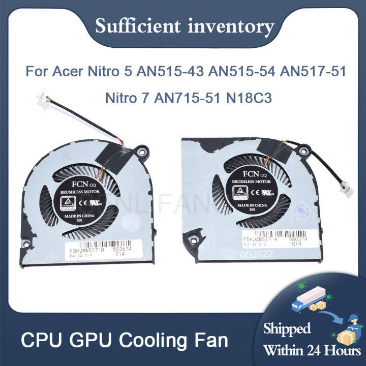 โน้ตบุ๊ค PC พัดลมหม้อน้ำ Cooler GPU CPU พัดลมระบายความร้อนสำหรับ ACER ...