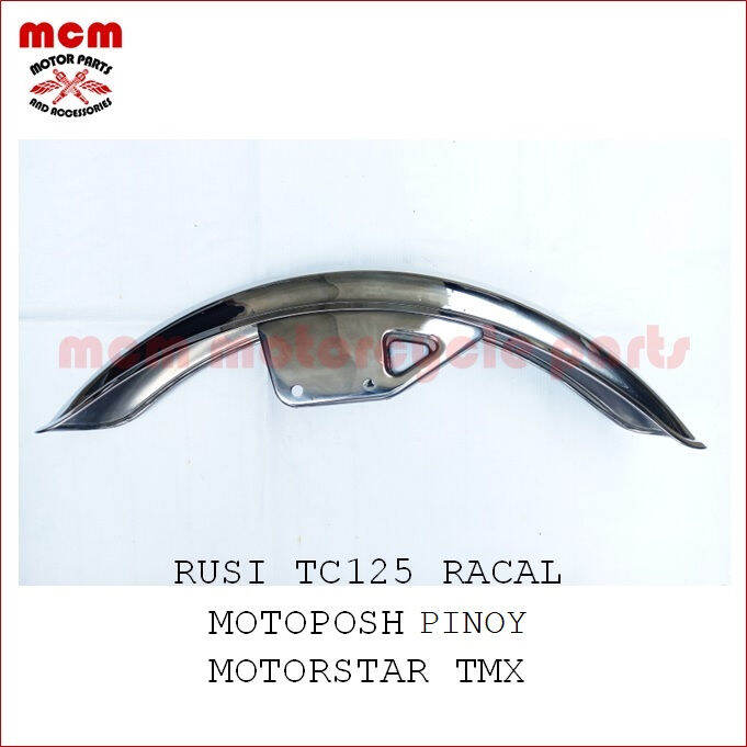 QUALITY Makapal Pure Stainless FRONT Fender RUSI TC125 MotorStar Racal ...