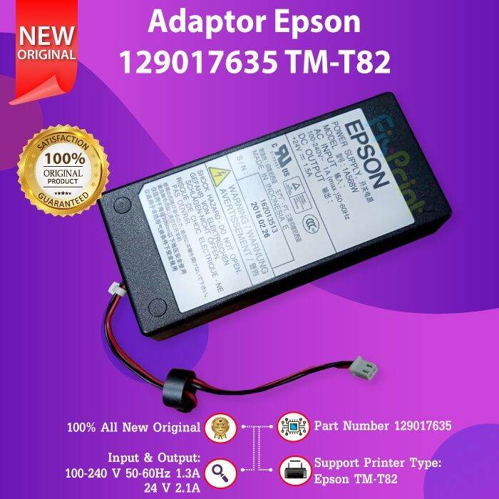 Adaptor Power Supply Epson TM-T82 Thermal TMT82 Model 511 Original New ...