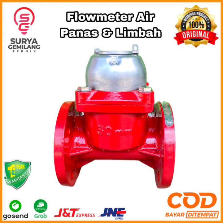 Flowmeter Air Limbah 2.5”Inch / Flow Meter Air Panas 130 Celcius ...