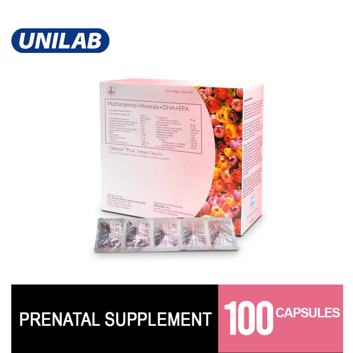 Obimin Plus 100 Capsules (Help Provide Adequate Supply Of Vitamins ...