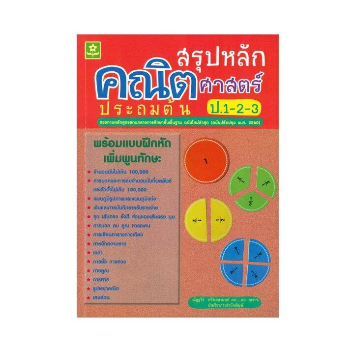 B2S หนังสือ สรุปหลักคณิตศาสตร์ ป.1-2-3 | Lazada.co.th