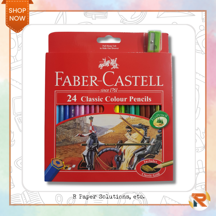 FABER CASTELL COLORED PENCIL 24's/pack Sold by: R Paper Solutions, etc ...