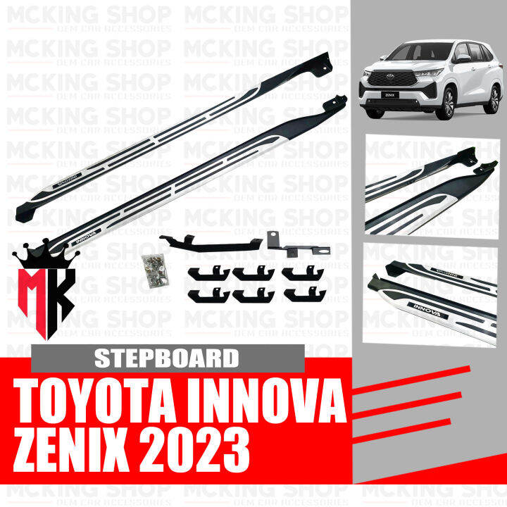 Toyota Innova Zenix 2023 Stepboard Silver and Black | Lazada PH