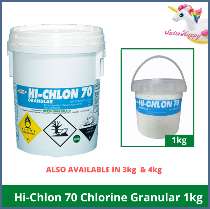1KG HI-CHLON 70 CHLORINE GRANULES - Japan Made (Repacked in a solid ...