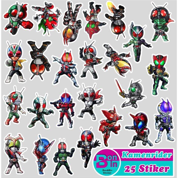 Kamen Rider Sticker set (25Pcs) | Lazada Indonesia